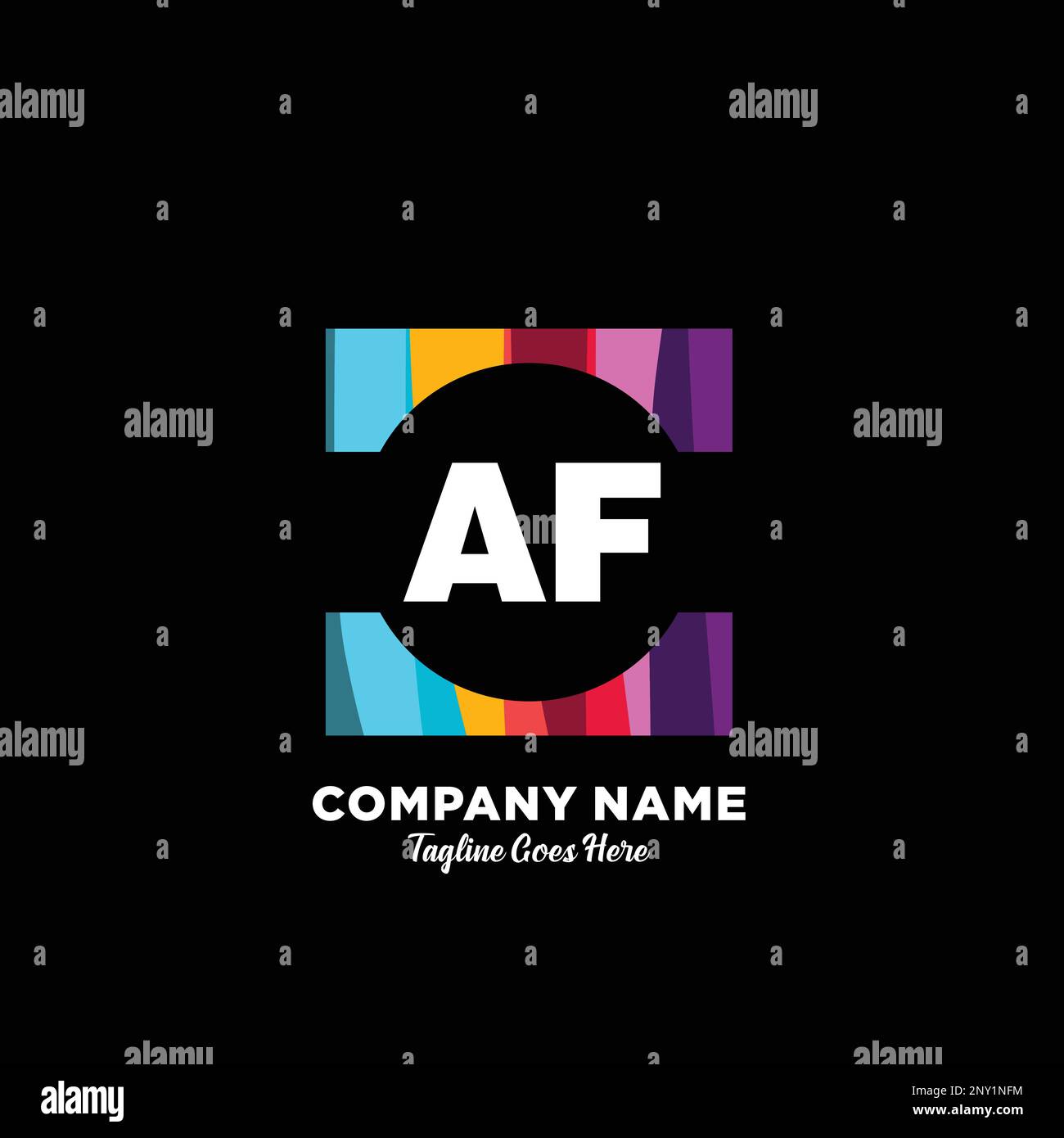 initial logo With Colorful template vector Stock Vector Image & Art - Alamy