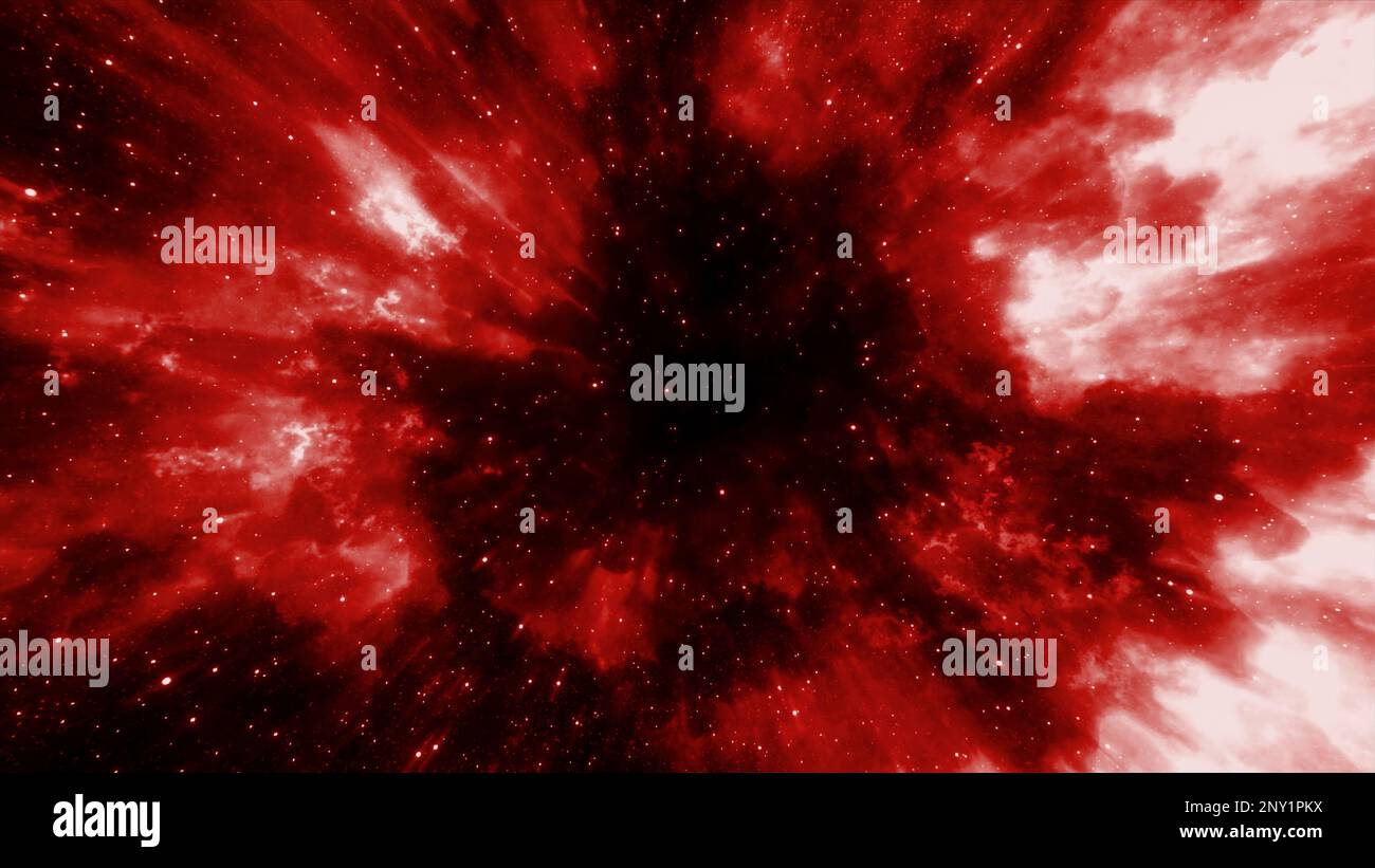 Yellow and red background. Motion. Light streams of light in space with ...