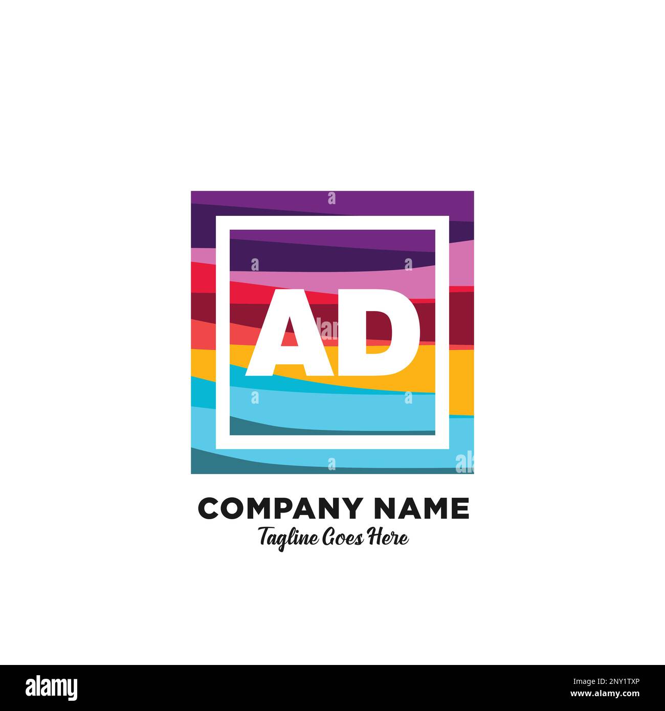 initial logo With Colorful template vector Stock Vector Image & Art - Alamy