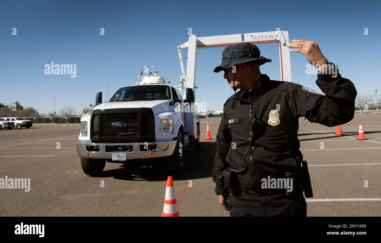 A U.S. Customs and Border Protection officer with the Office of Field ...