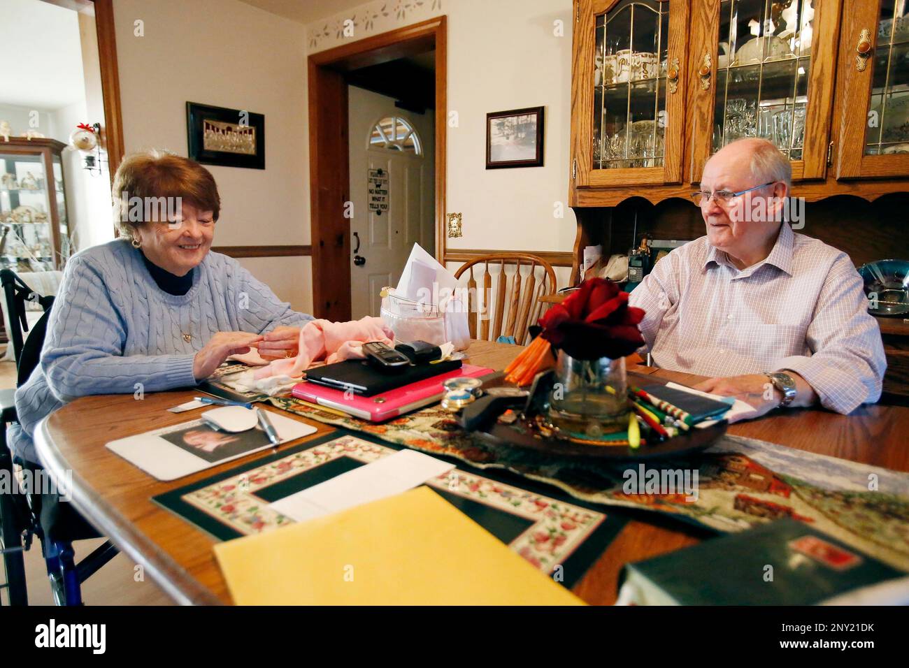 Maureen and Robert Digan in their home in Lee, Mass., on Friday, Nov ...