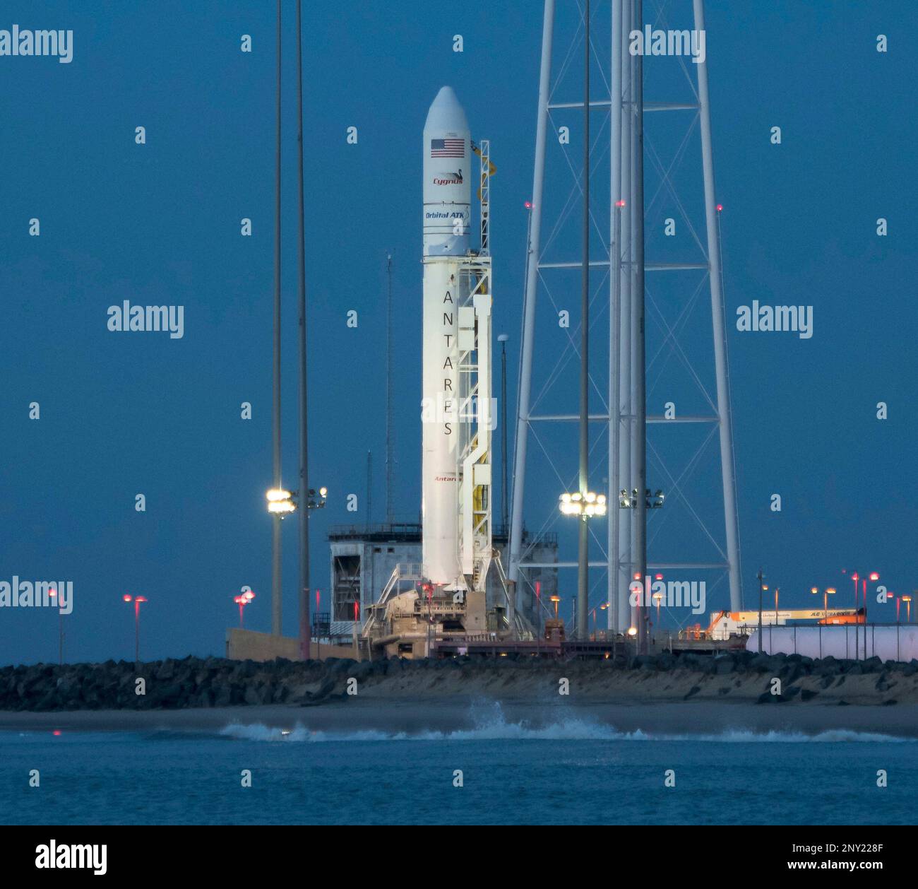 In This Photo Provided By Nasa The Orbital Atk Antares Rocket With