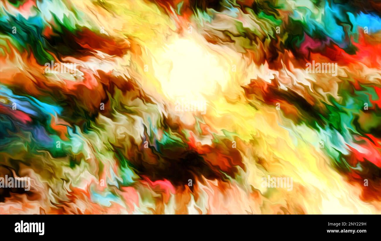 Yellow and purple pattern. Motion. Bright lines in the animation ...