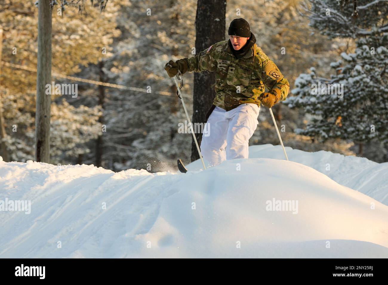 Spc. Cade Ross, an infantryman from Charlie Troop, 3-71 Cavalry ...