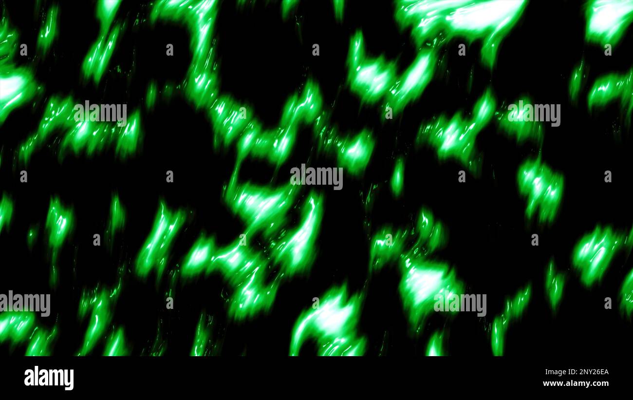 Green animation. Motion.Colorful animation with drops that spread in ...