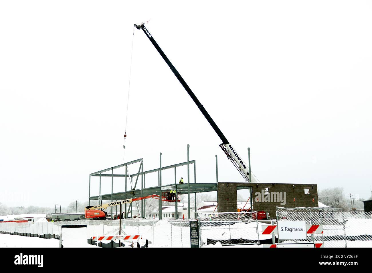 The construction area for a future transient training brigade ...