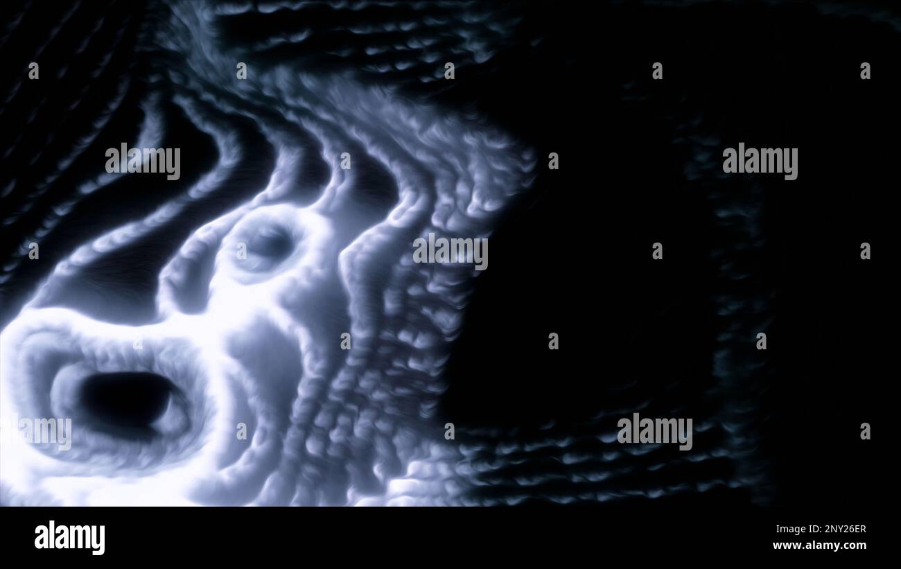 Blurred spots of light on a black background. Motion. Light animation ...