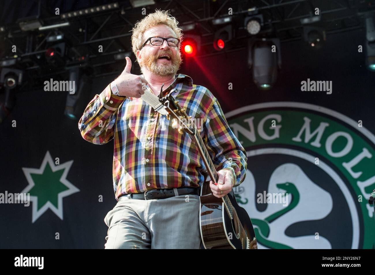 Dave King of Flogging Molly performs during the 3rd Annual Shaky Knees ...