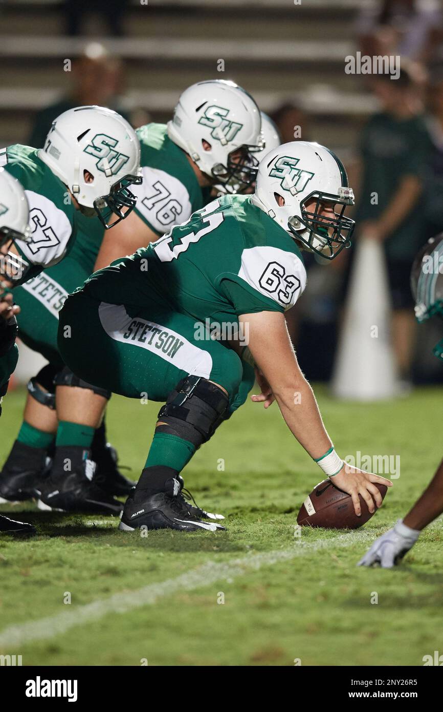 Stetson Hatters center Jacob Sullivan (63) during a game against the ...