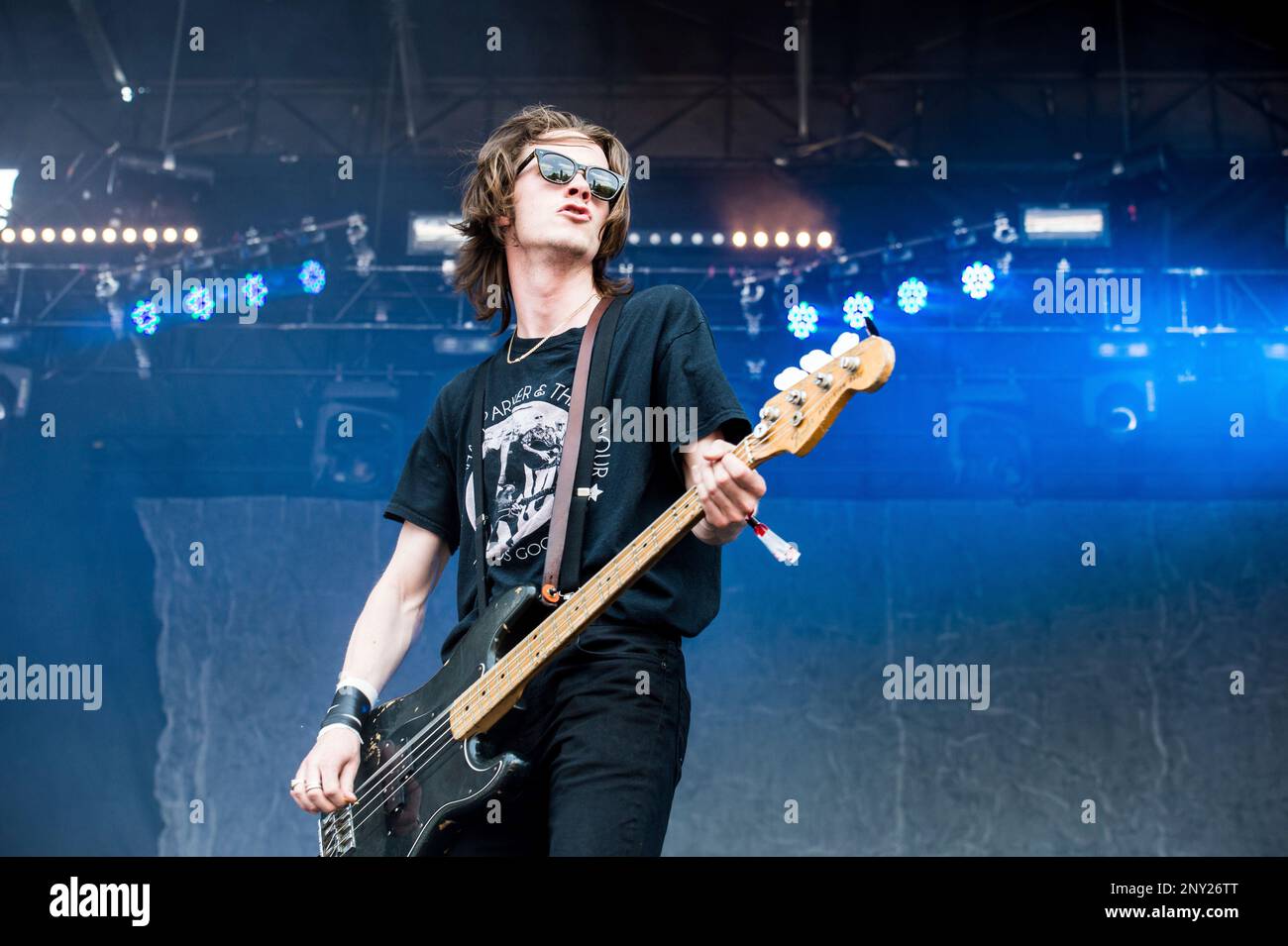 Alexander "Chilli" Jesson of Palma Violets performs during the 3rd ...