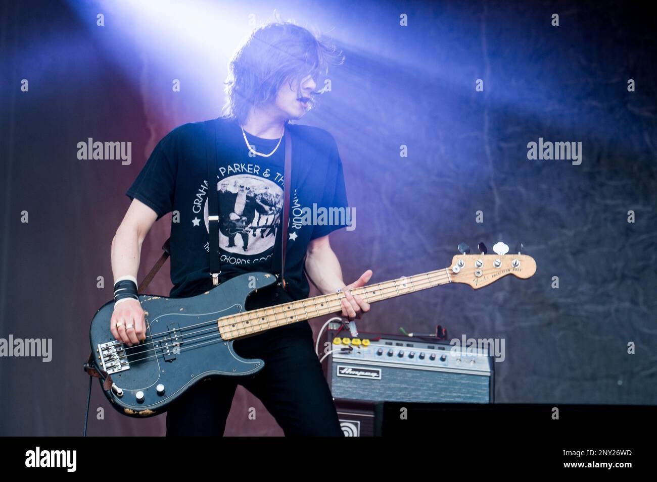 Alexander "Chilli" Jesson of Palma Violets performs during the 3rd ...