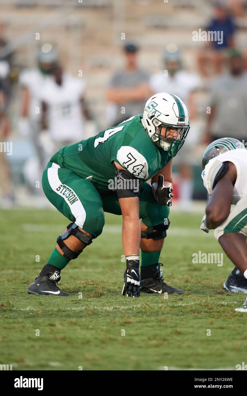 Stetson Hatters right tackle Andrew Rogalski (74) during a game against ...
