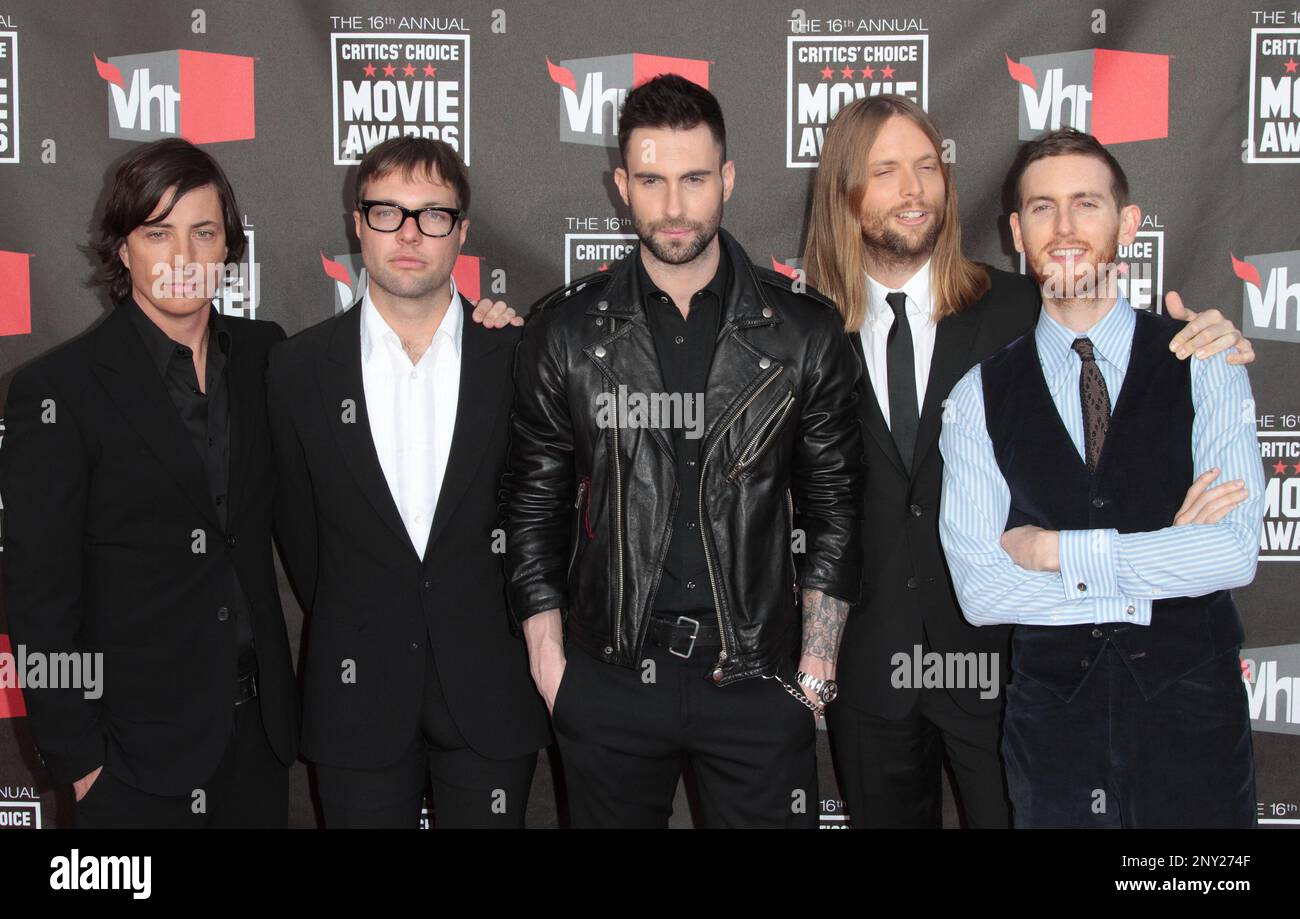 Maroon 5 in attendance; The 16th Annual Critics Choice Awards held at ...
