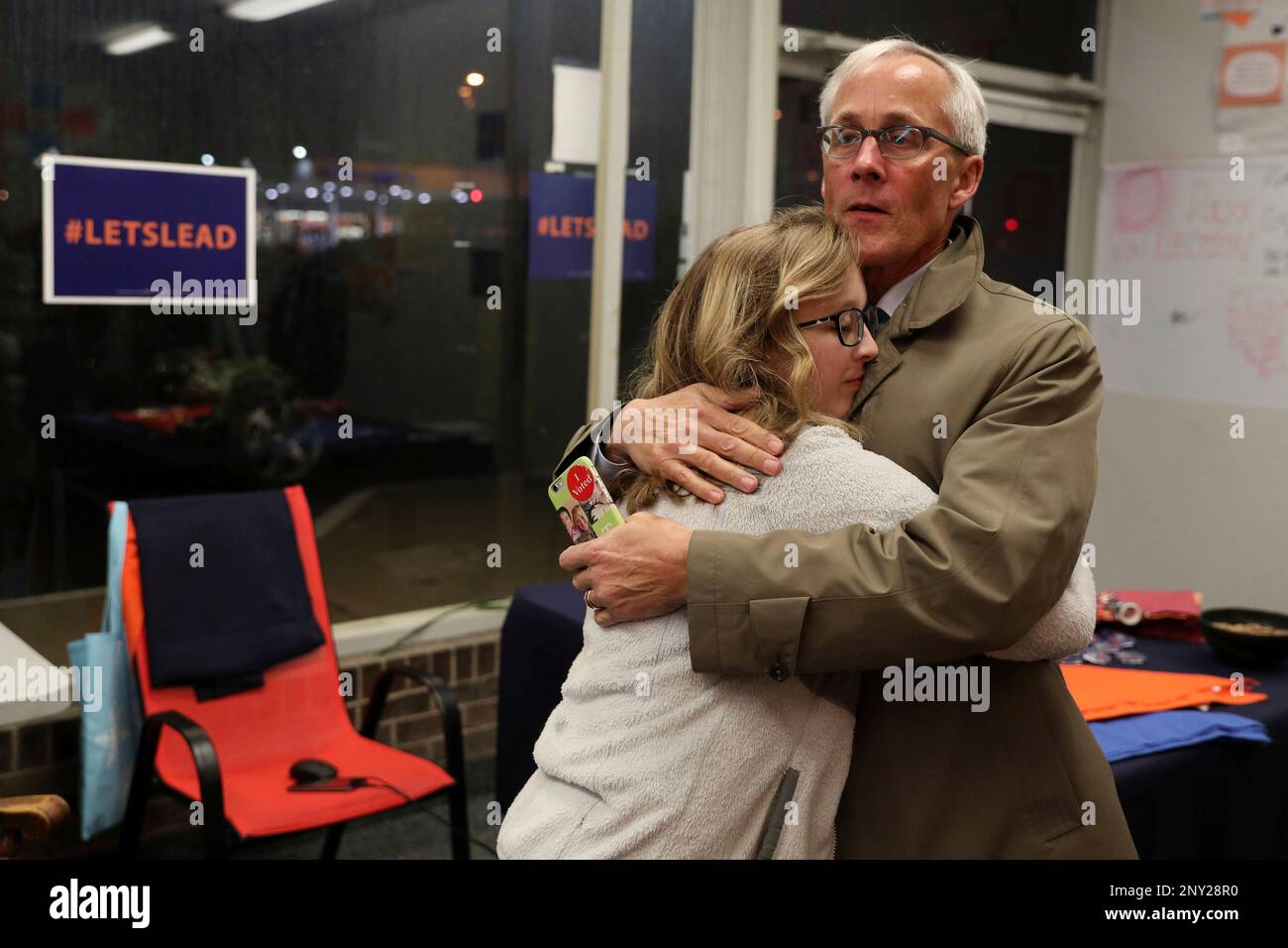 Minneapolis mayoral candidate Tom Hoch got a hug from his granddaughter ...