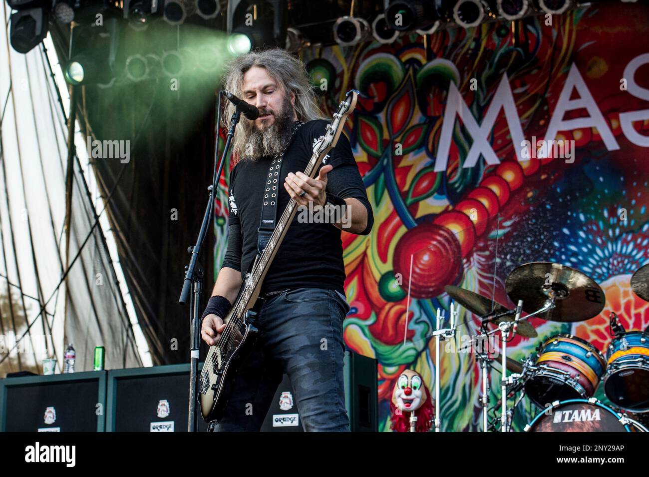 Troy Sanders of Mastodon performs during the 3rd Annual Shaky Knees ...