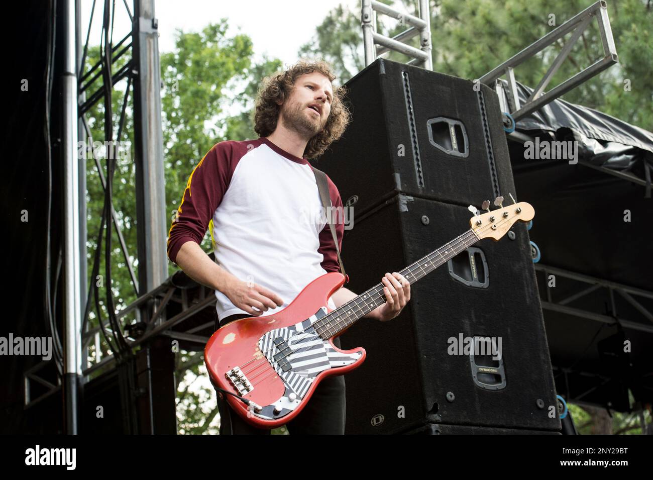 Simon Rix of Kaiser Chiefs performs during the 3rd Annual Shaky Knees ...