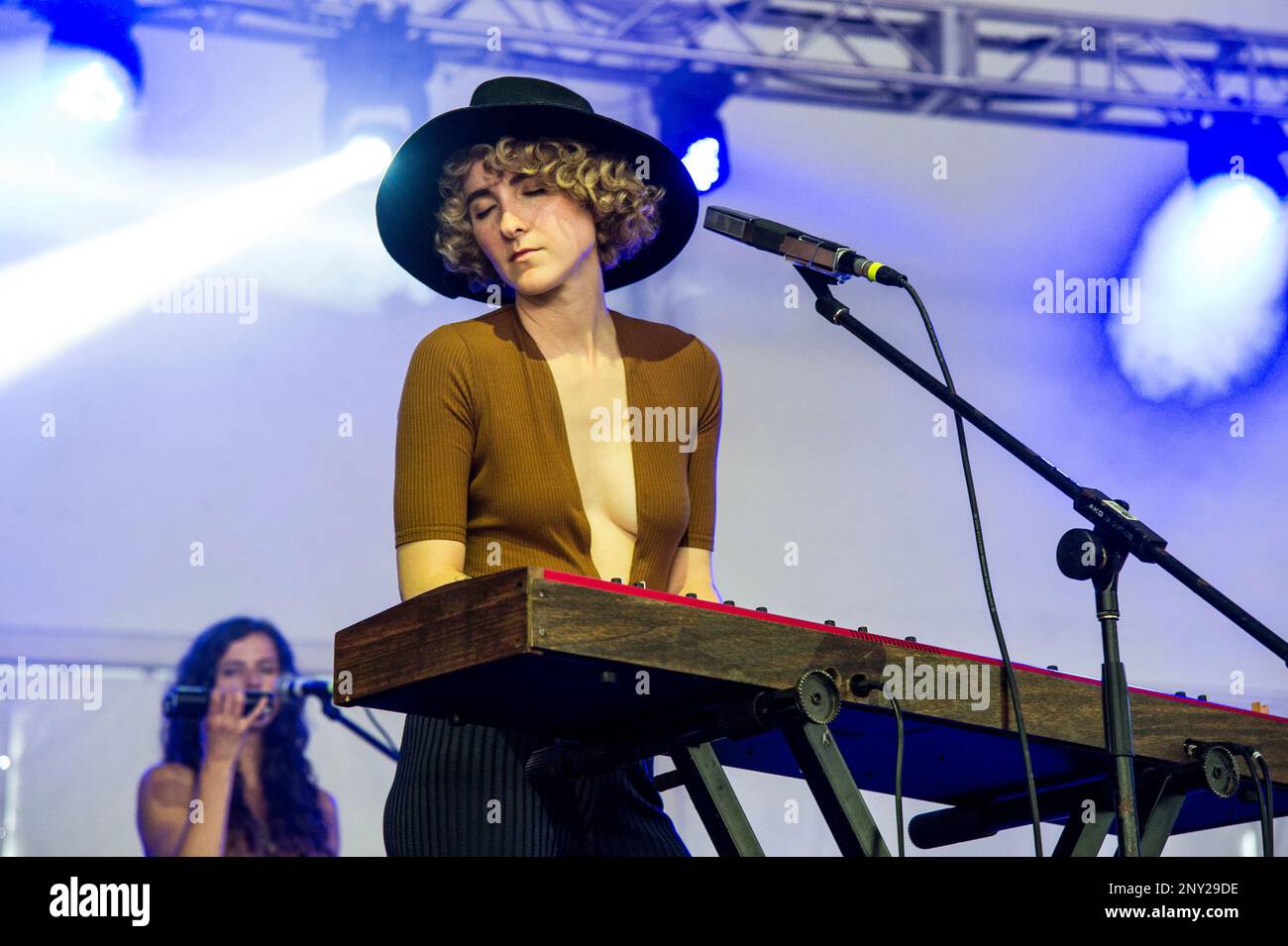 Alaina Moore of Tennis performs during the 3rd Annual Shaky Knees Music ...