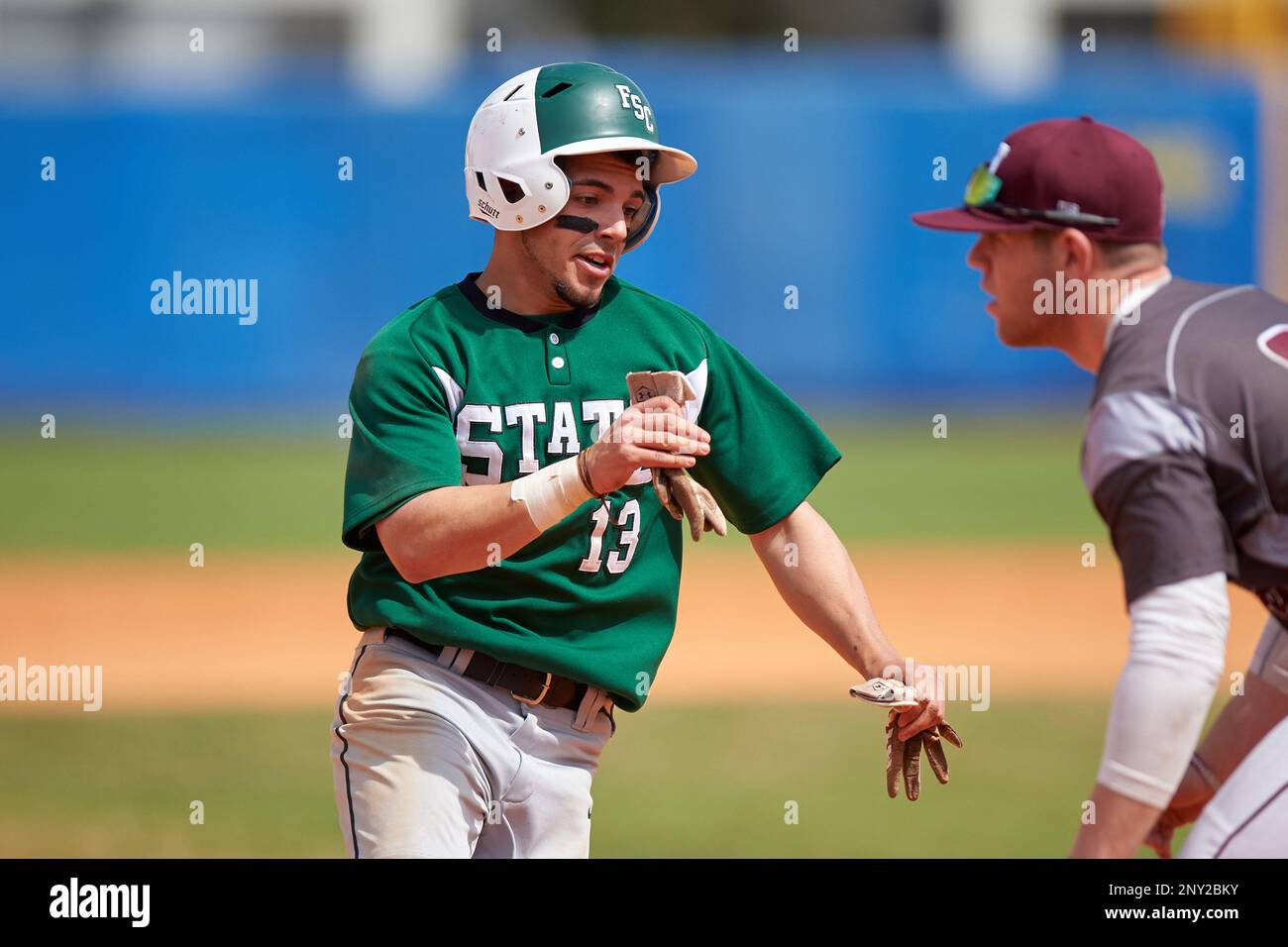 Farmingdale Rams center fielder Nick Attardi (13) during a game against ...