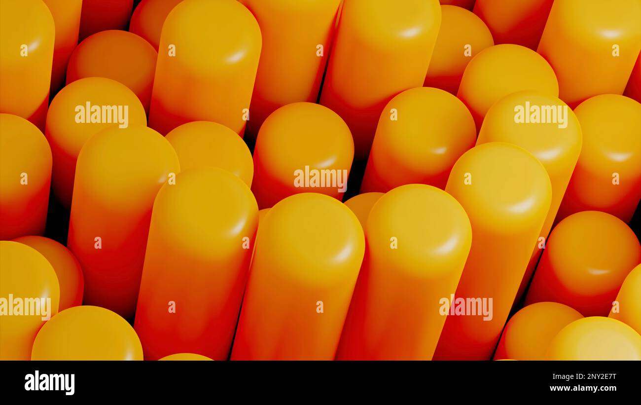 Abstract glowing sticks moving up and down. Design. Tube like shapes ...