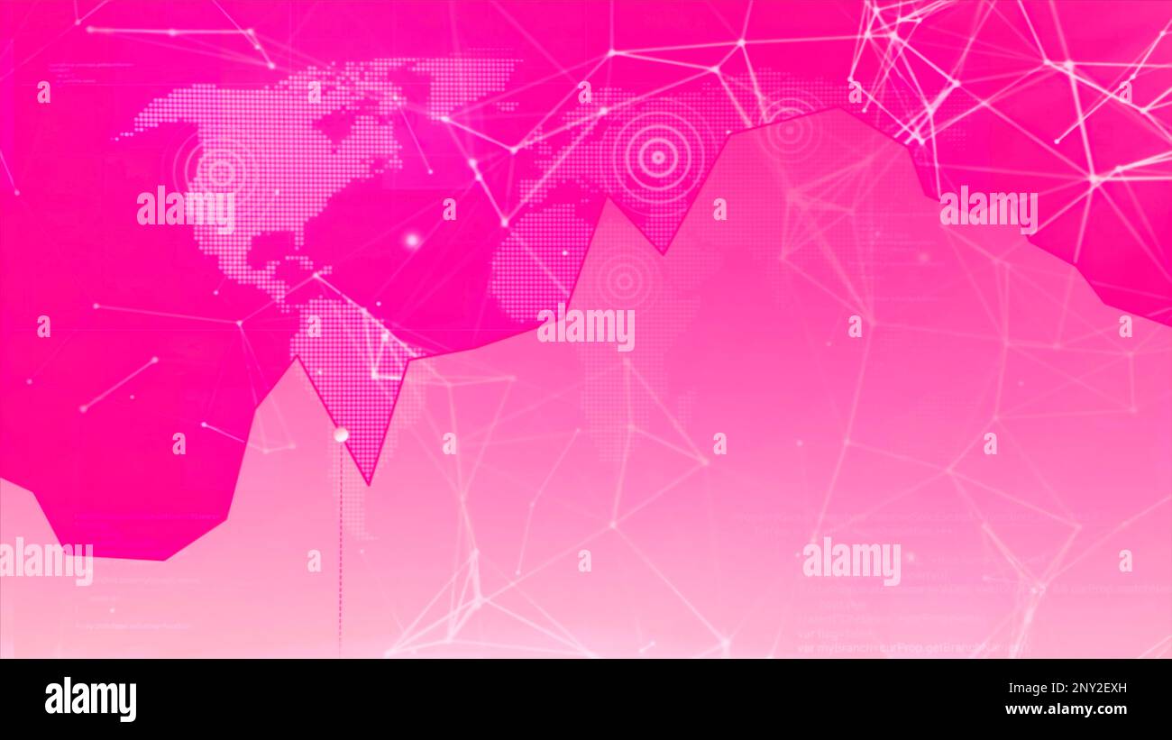 Pink and green graph. Motion.Cartoon animation with graphs with a white ...