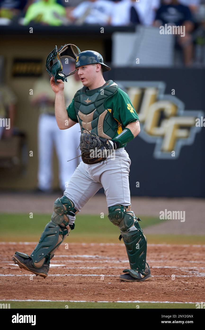 Siena Saints catcher Phil Madonna (3) during a game against the UCF ...