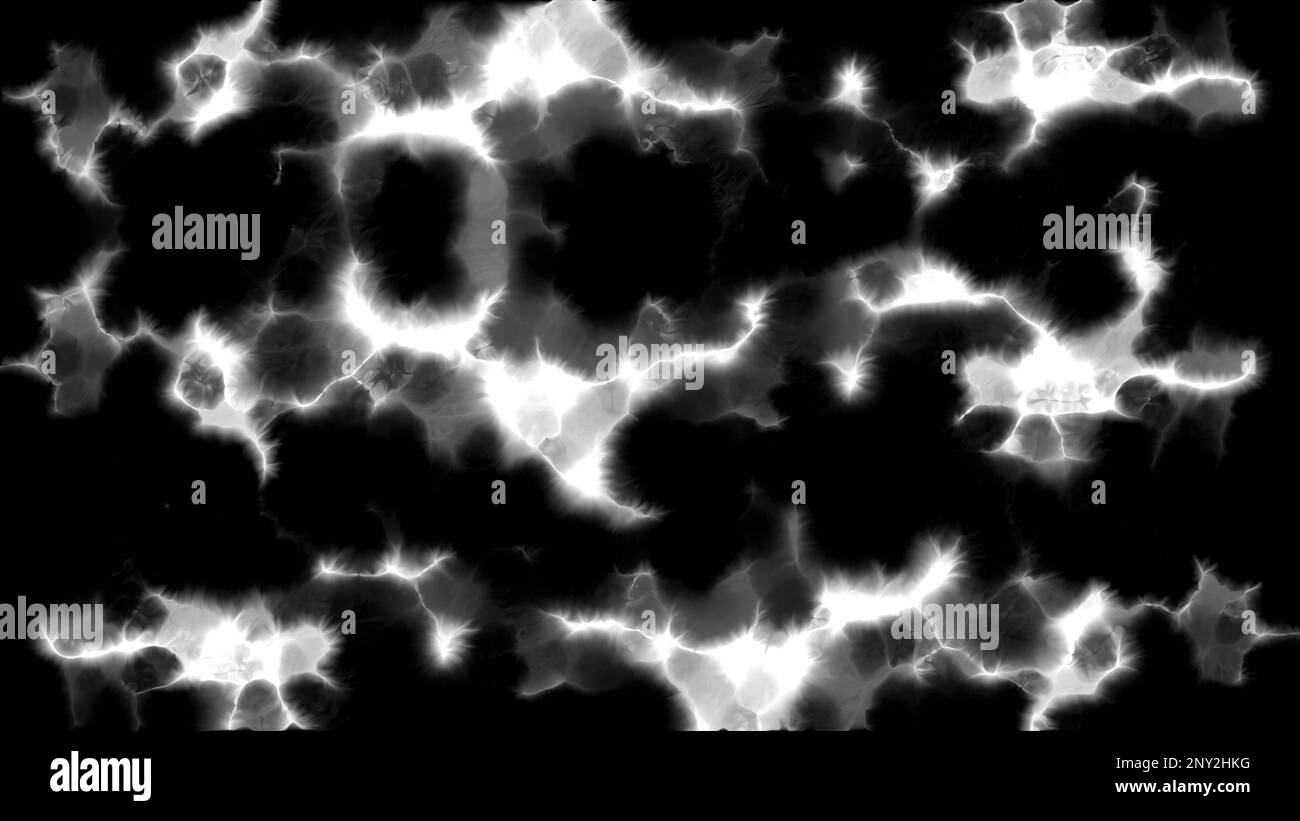 Monochrome white neurons motion. Motion. Working human brain on a black ...
