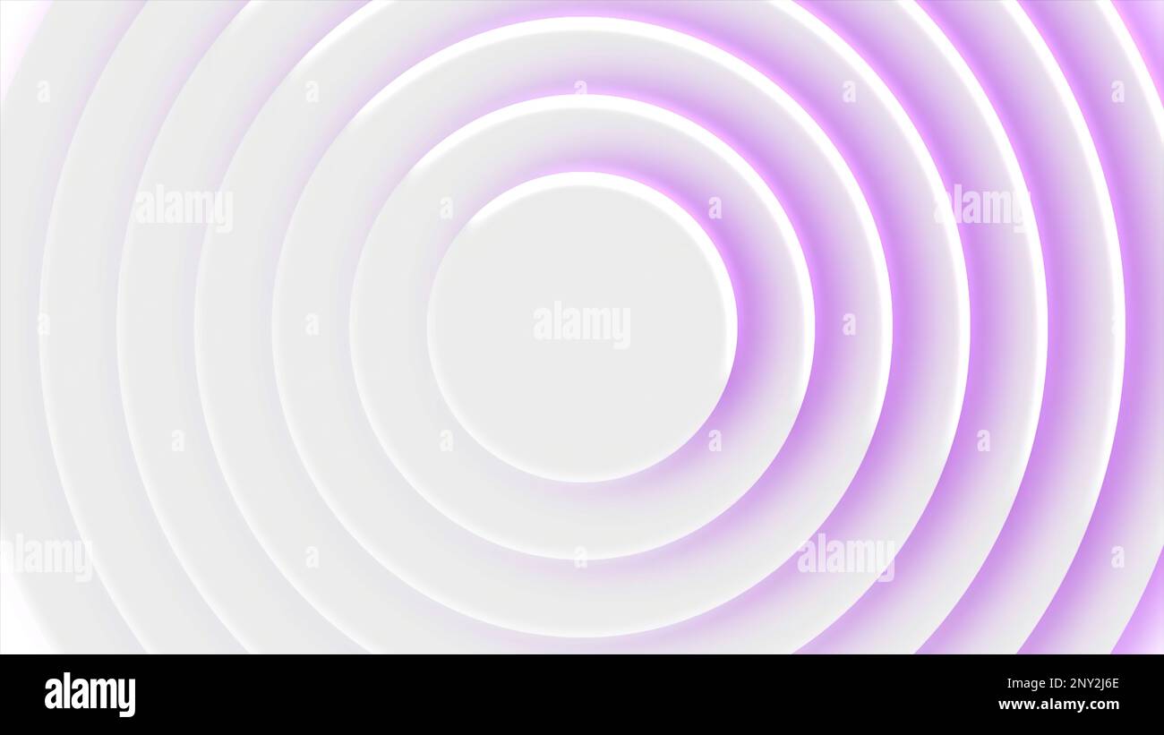Abstract Pulsating Pink Rings Background Motion Concentric Circles Spreading All Over The