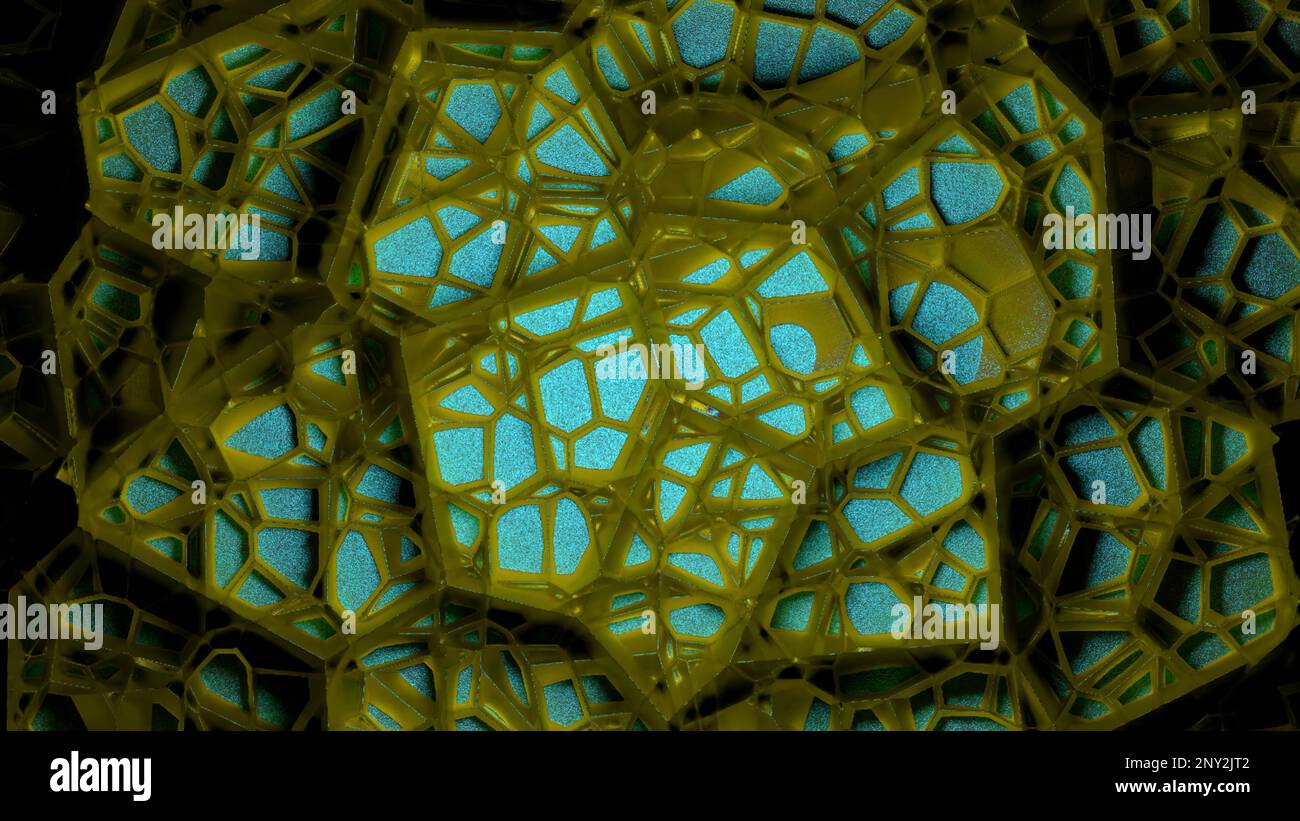 Abstract fluctuating spider web background. Design. Pattern of connected and moving threads ...