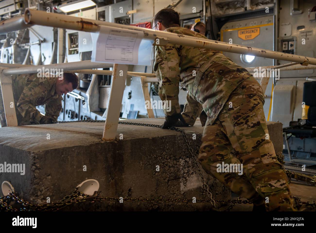 U.S. Air Force Tech Sgt. Jeremy Trigleth, left, and Staff Sgt. Michael ...
