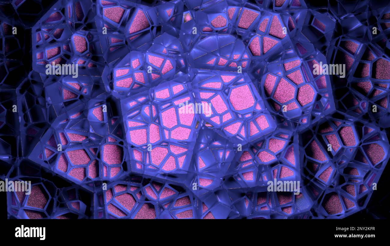 Abstract fluctuating spider web background. Design. Pattern of connected and moving threads ...