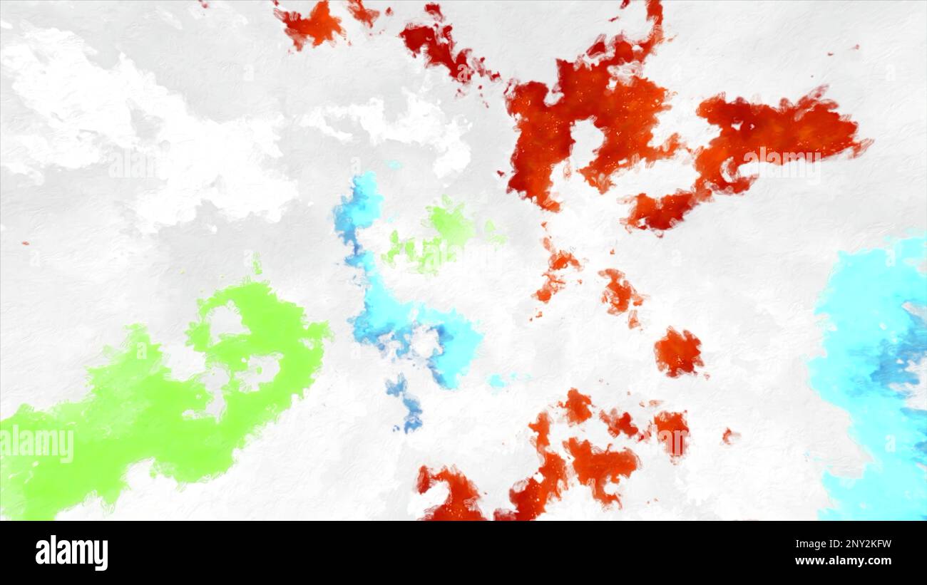 Visualization of a dream with blurred colorful stains on a white ...
