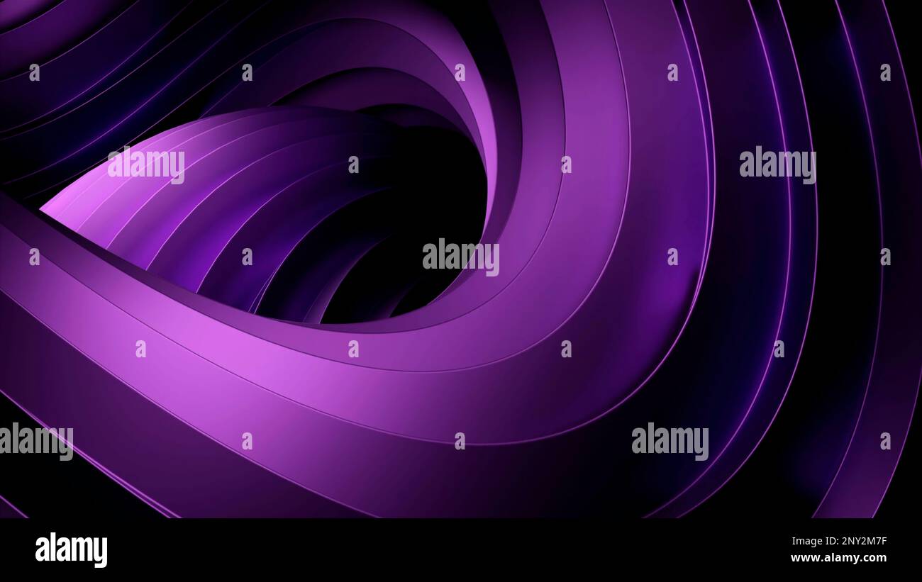 Abstract spiral rotating glow lines, computer generated background ...