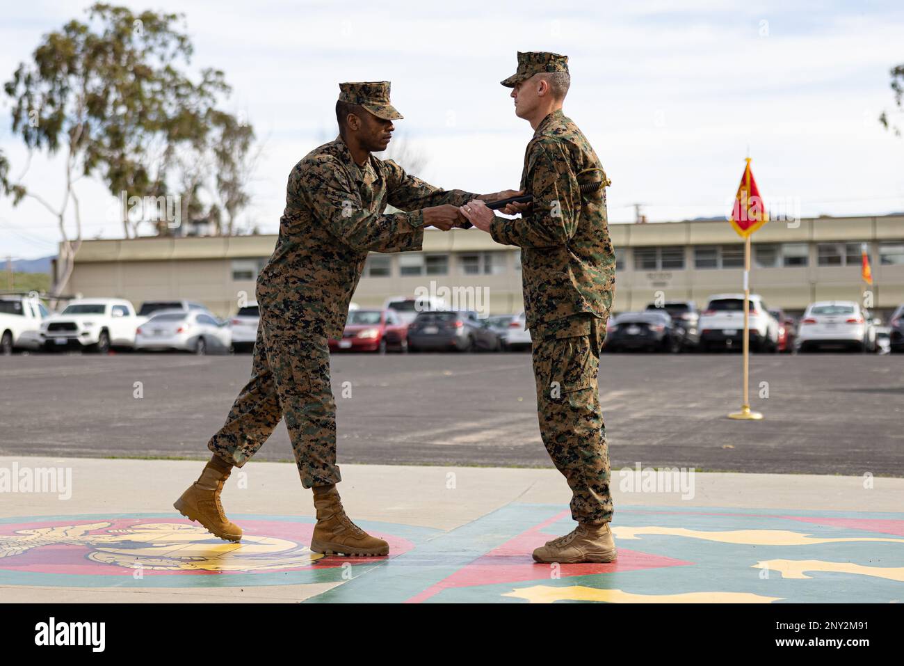 U.S. Marine Sgt. Maj. Theodore G. Ingram III, the outgoing sergeant ...