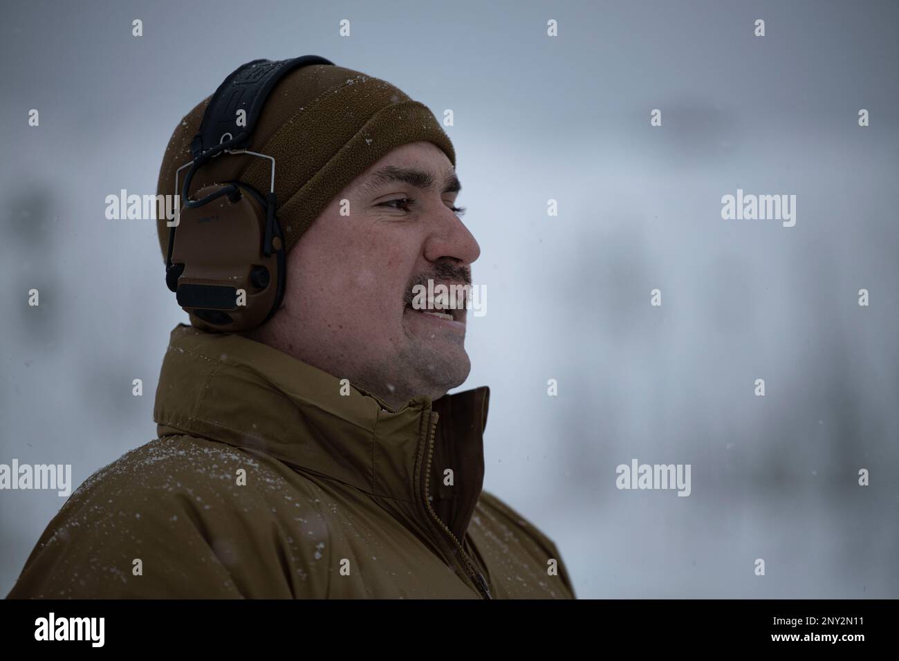 U.S. Marine Corps Sgt. Michael Trull, a range safety officer with 2d ...