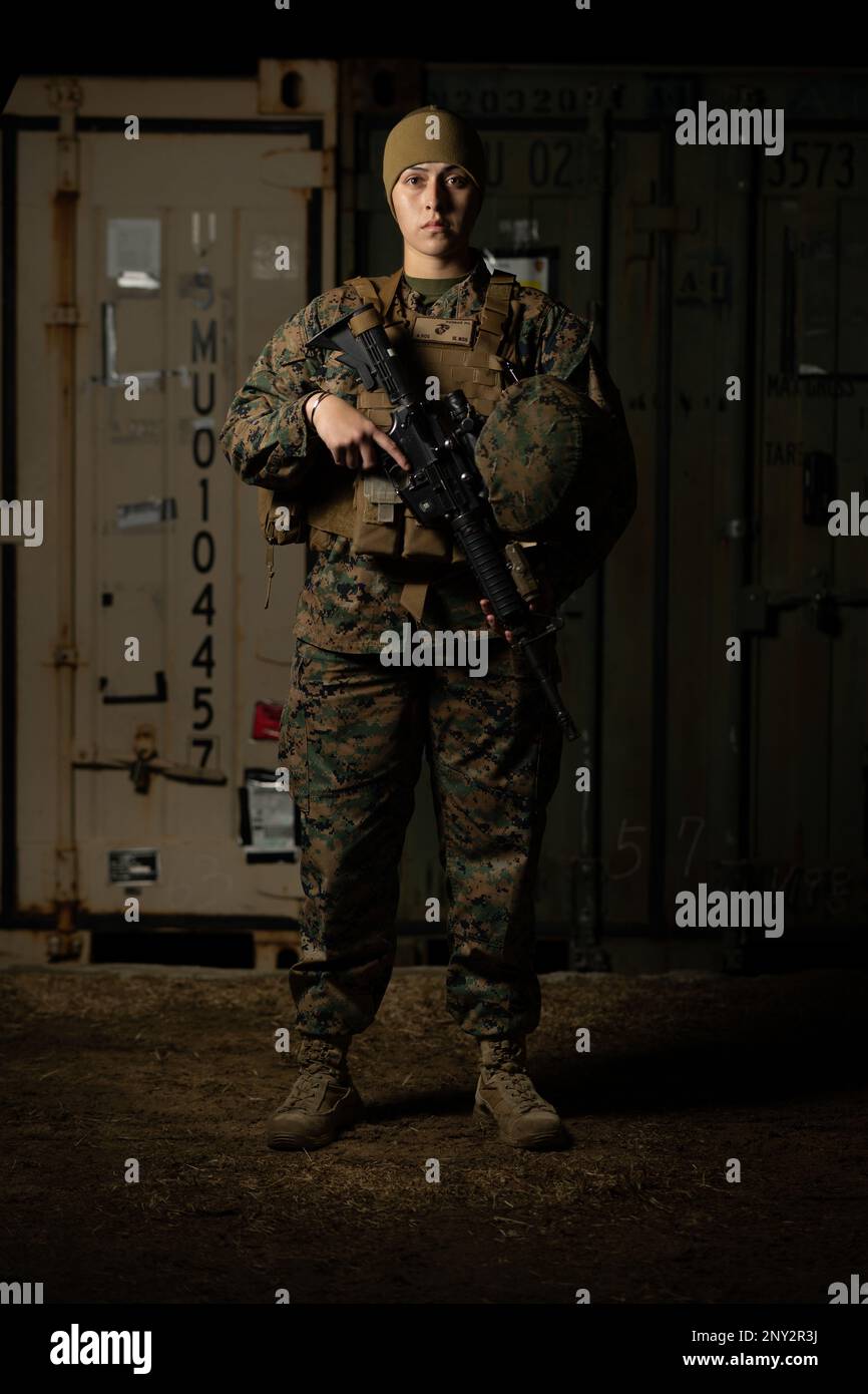 U.S. Marine Corps Lance Cpl. Haideeth Porras, a San Diego native and an ...
