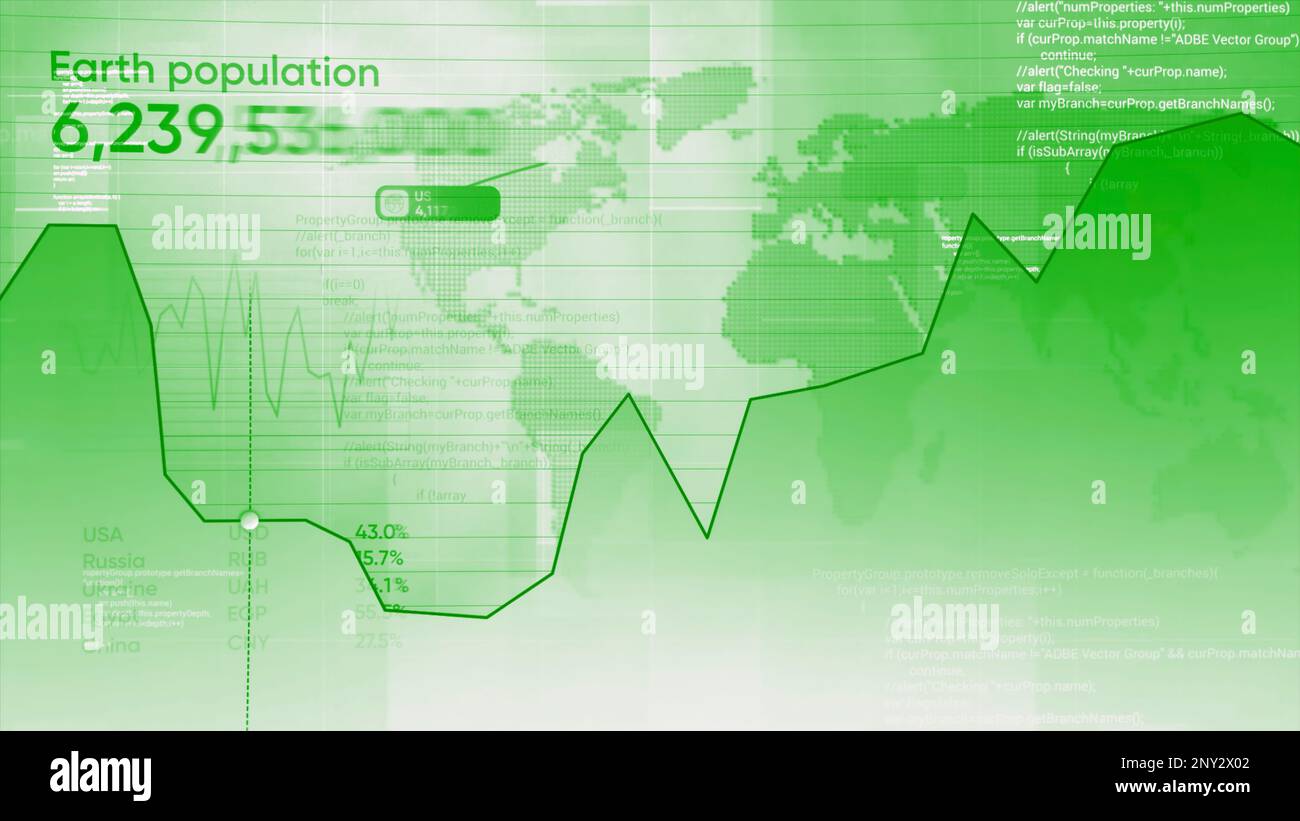 Abstract Green Line Graph With A Moving Dot Motion Abstract Graph