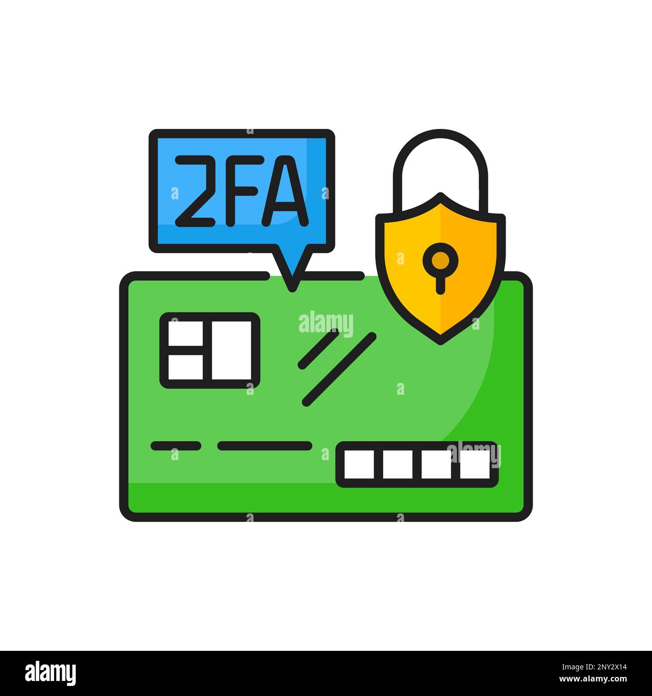 Two Factor Authentication To Do Bank Transfer Card Lock And 2fa Icon