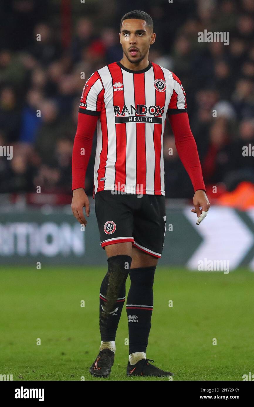 Max Lowe #13 of Sheffield United during the Emirates FA Cup Fifth Round ...