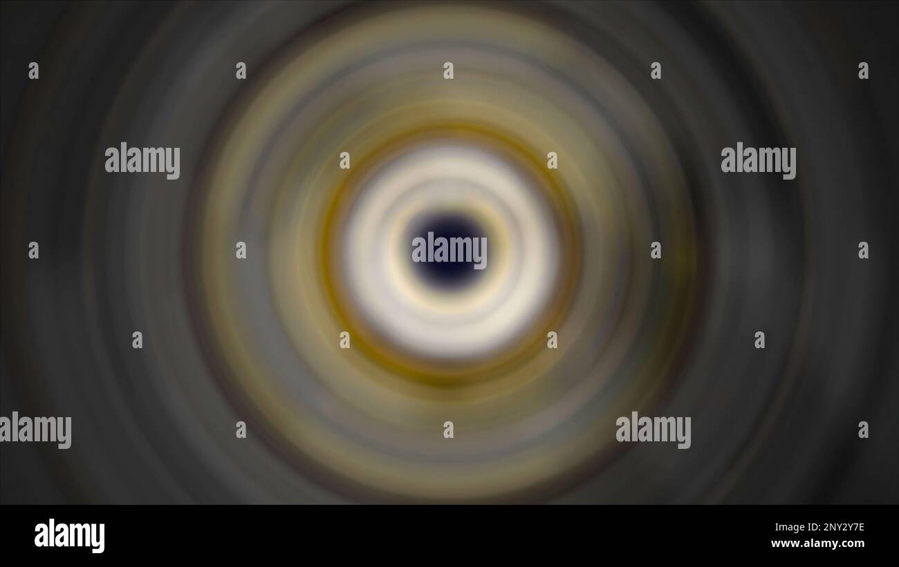 Glowing brown blurred circles with a black dot in the middle. Motion ...