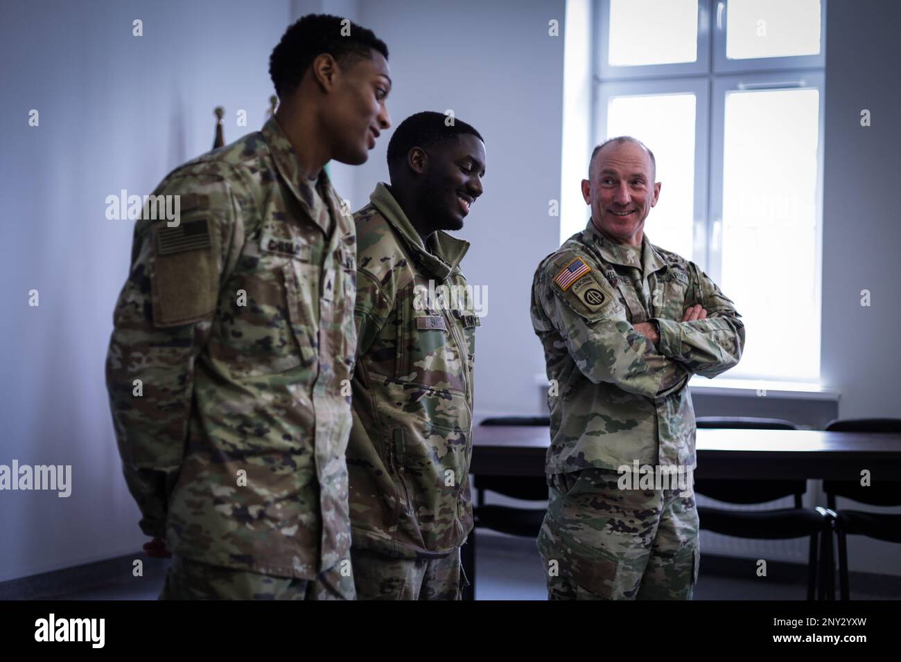 U.S. Army Command Sgt. Maj. Arthur Burgoyne, III Armored Corps' Command Sergeant Major, out of ...