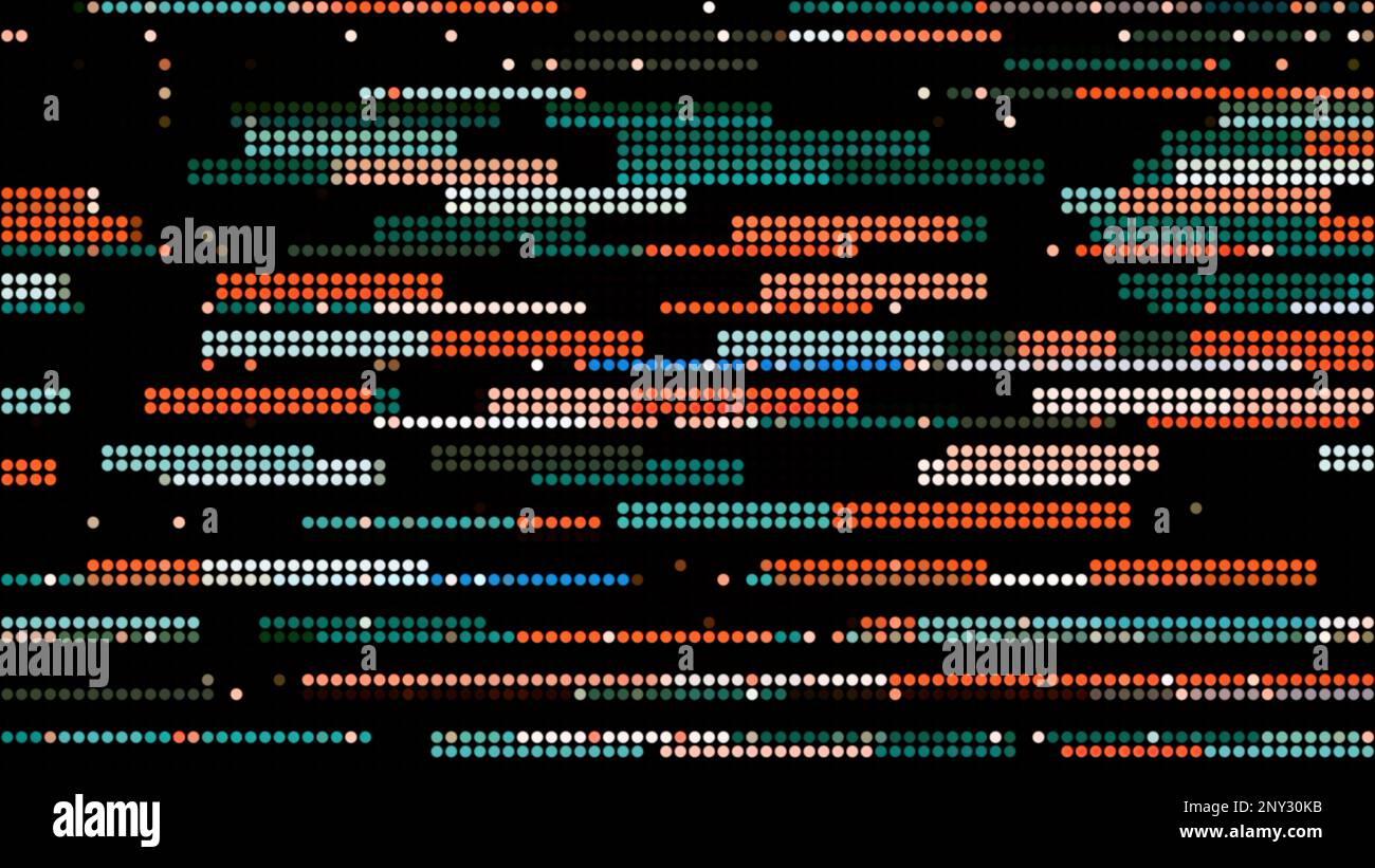 An abstract glitch art texture motion graphic background. Motion. Horizontal flowing stripes all ...