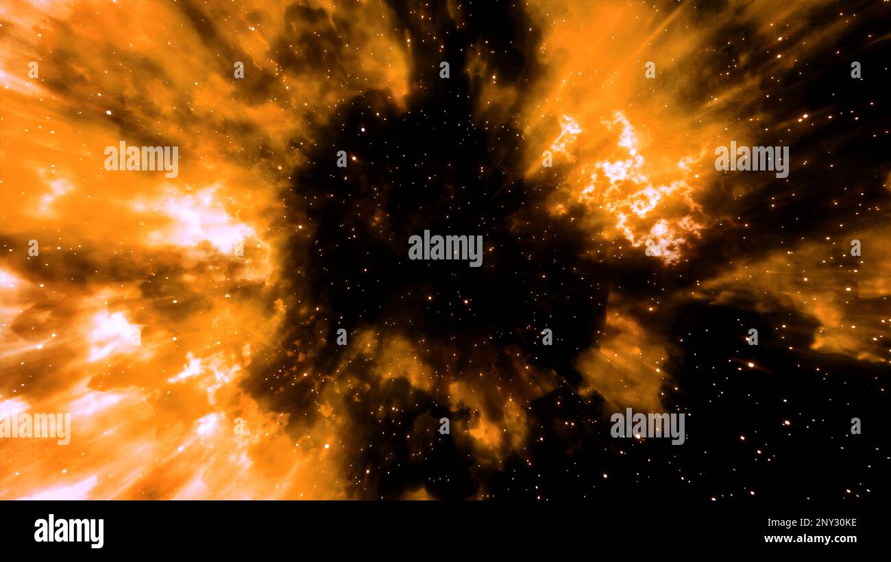 Animation space flight through red hi-res stock photography and images ...