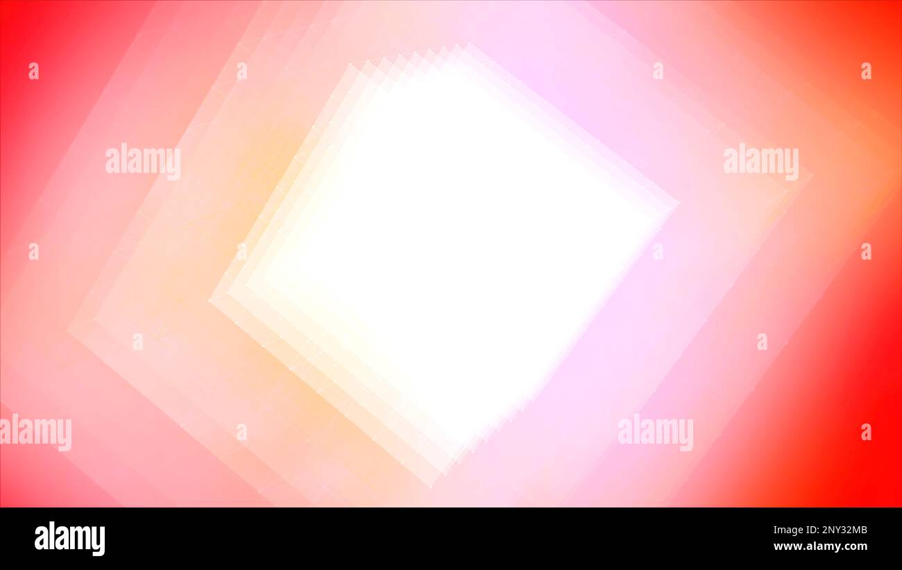 Abstract colorful dream like square tunnel. Motion. Moving through ...