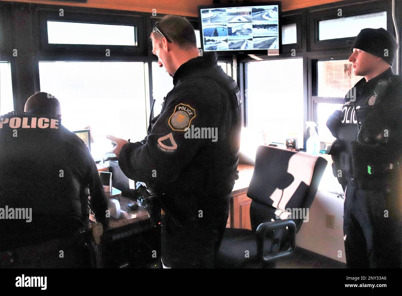Police officers with the Fort McCoy Directorate of Emergency Services ...