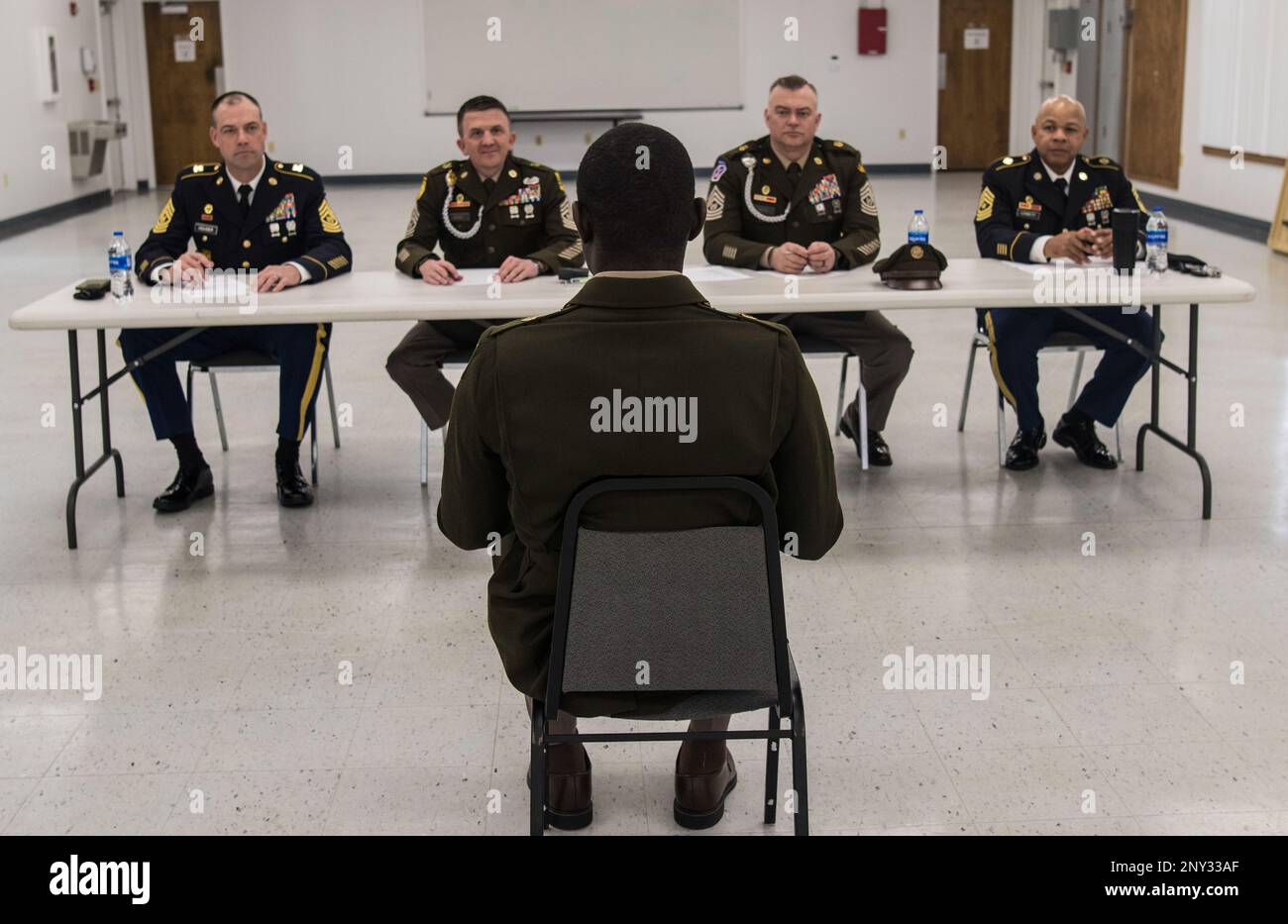 Command sergeants major ask numerous questions to competitors during ...