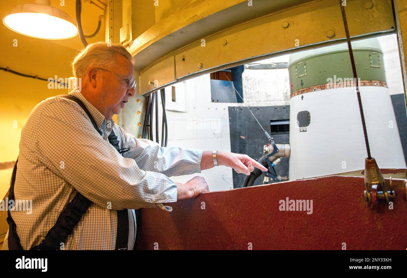 In this Sept. 27, 2017 photo, Bob Hicks stands in the equipment room ...