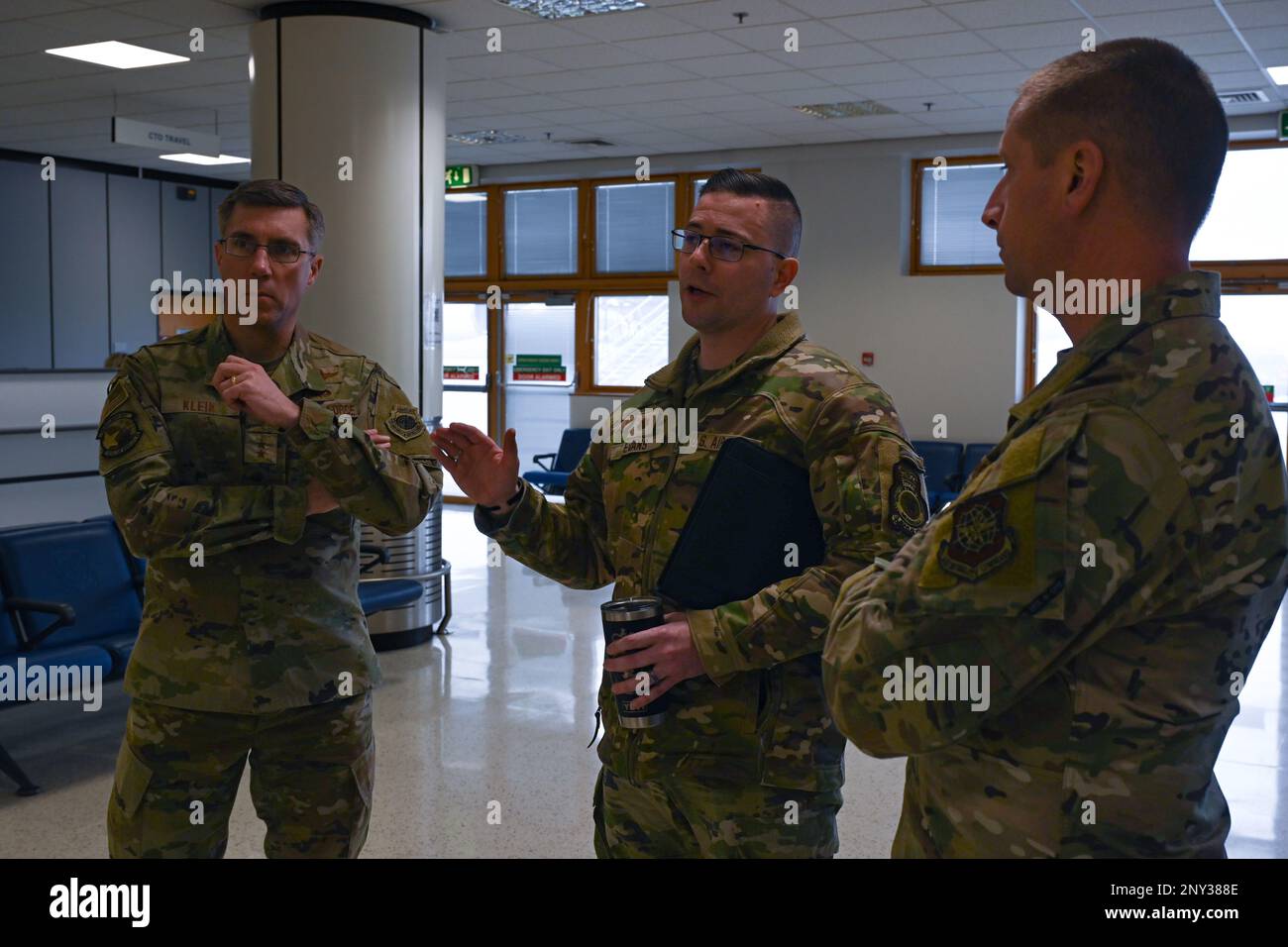 Maj. Gen. John Klein (left), U.S. Air Force Expeditionary Center ...