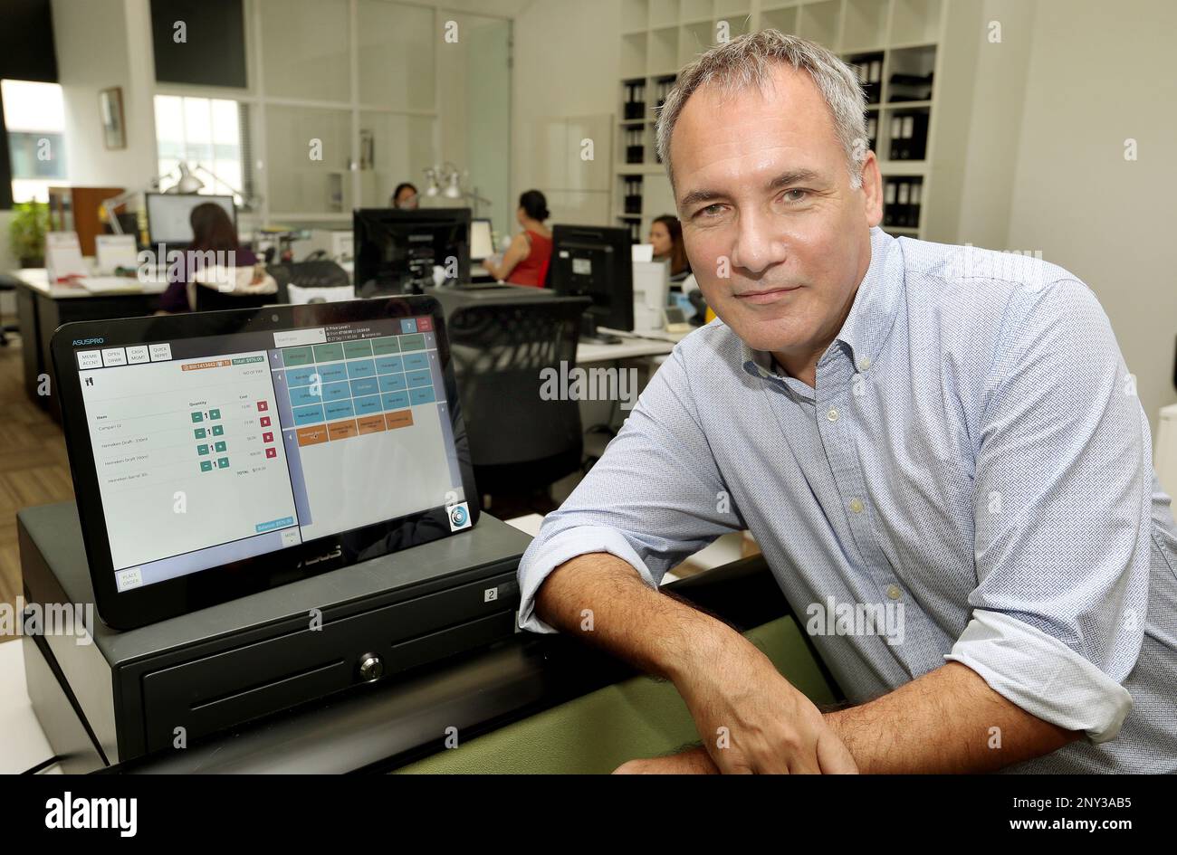 Ardan Peddell, co-founder of CoreBPM with the firm's own tech solution ...