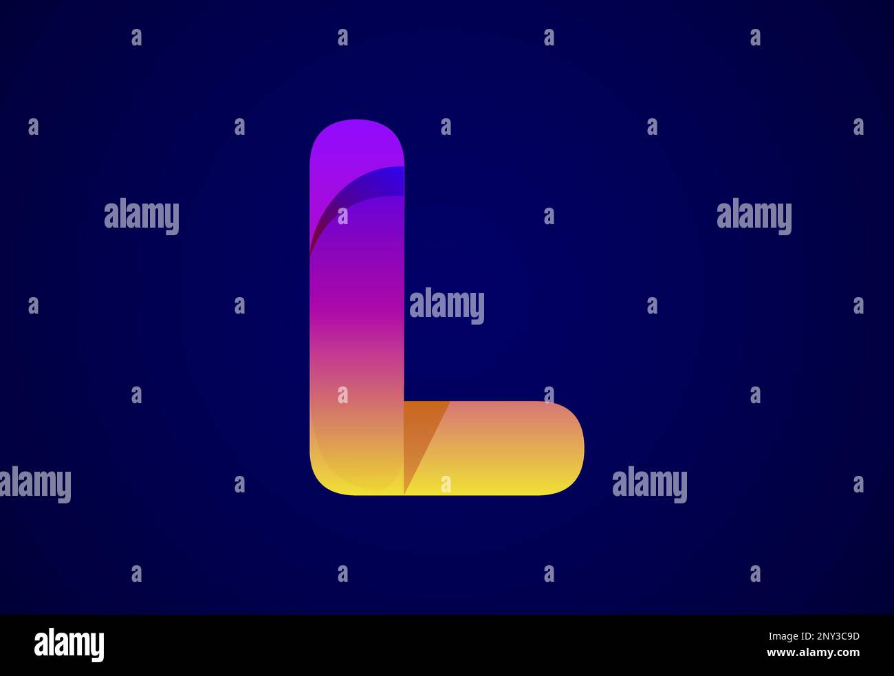 Abstract origami letter L logo design template. Flat style application ...
