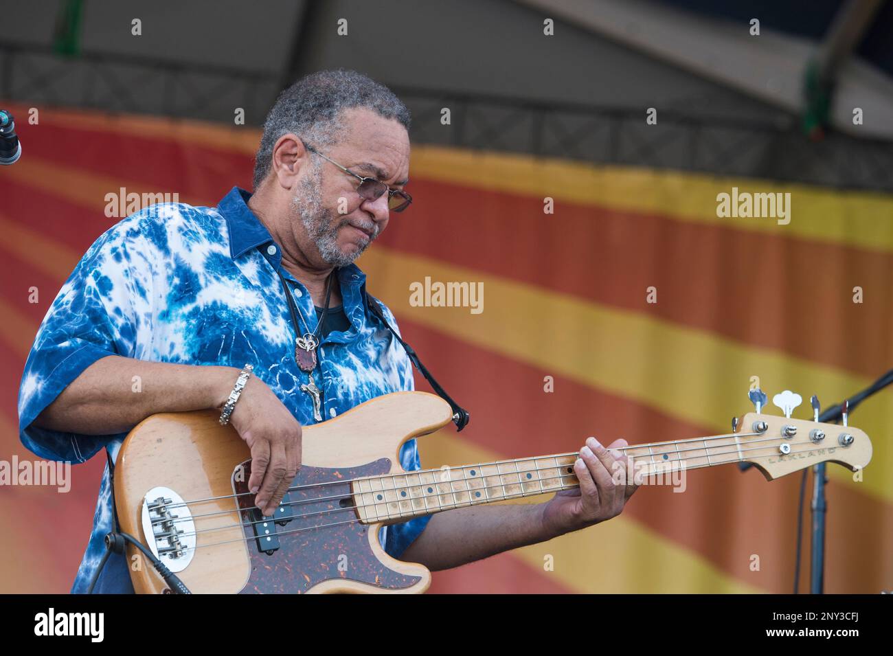 George Porter Jr. of The Meters performs during the New Orleans Jazz ...